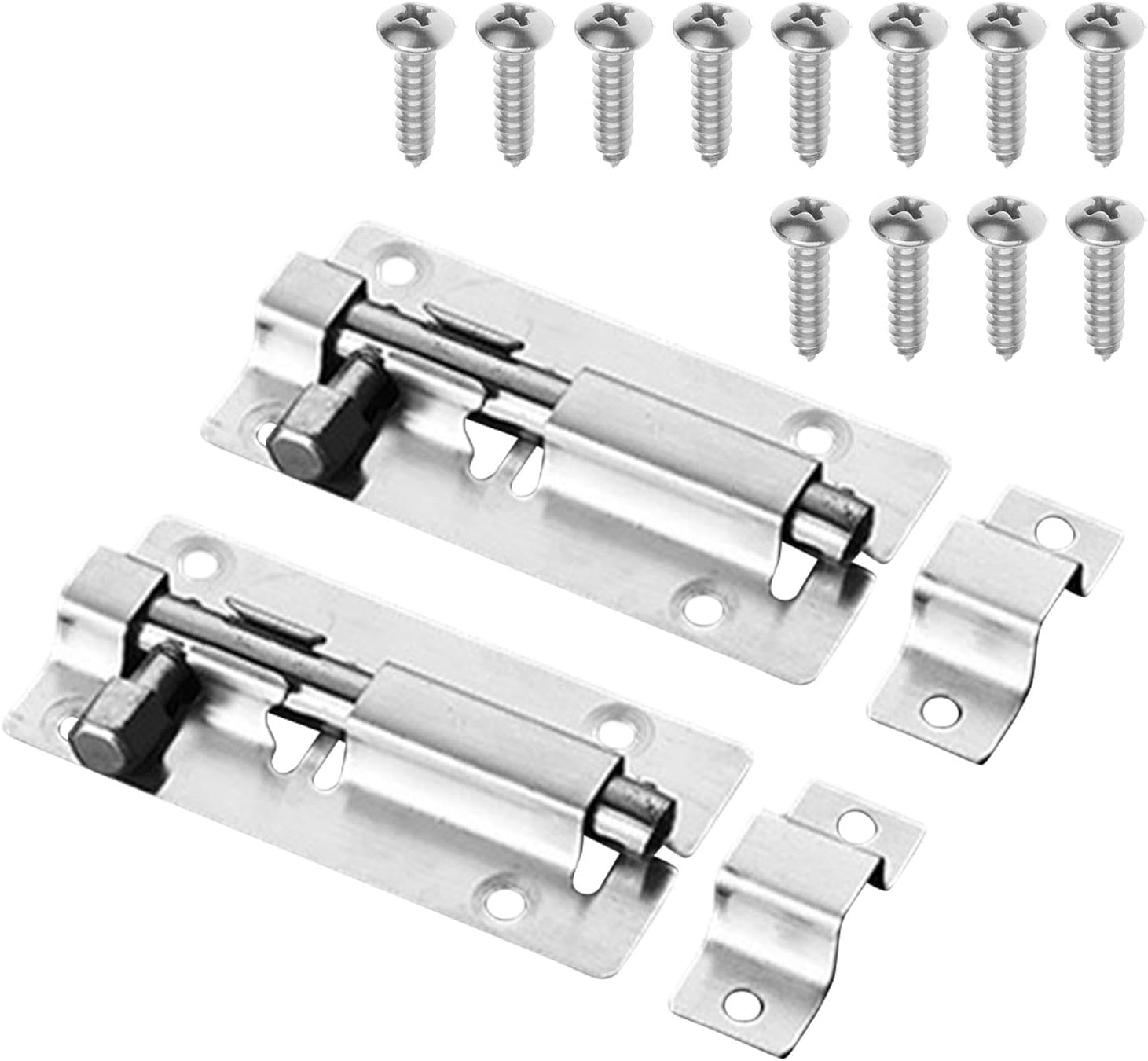 OTAIVE 2pcs Door Lock Bolts 3"(75mm) Heavy Duty Tower Bolt, Stainless ...