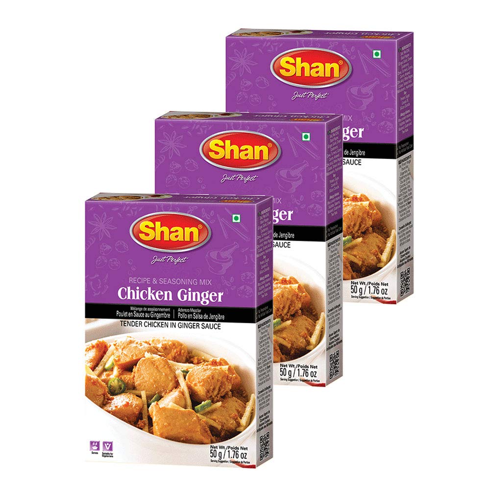 Amazon.com : Shan Chicken Ginger Recipe & Seasoning Mix 1.76 oz (50g ...