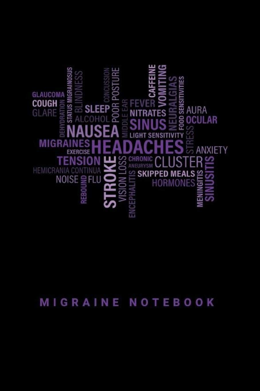 Migraine Notebook: List trigger food, weather, symptoms, sleep habits ...
