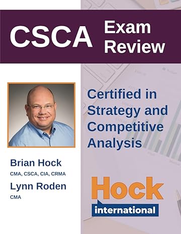 Amazon.com: HOCK Certified in Strategy and Competitive Analysis (CSCA ...