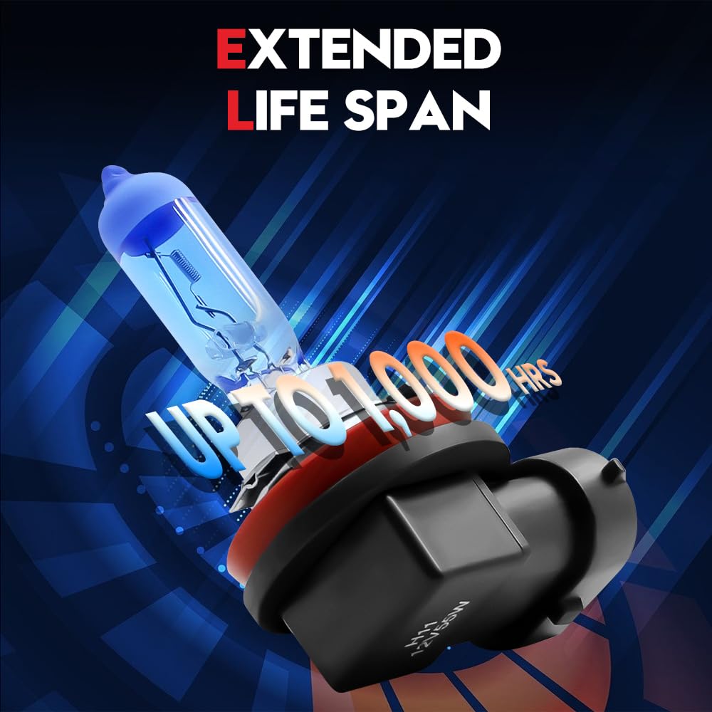 Snapklik.com : VEHICODE H11 Halogen Bulbs High And Low Beam Fog Light ...