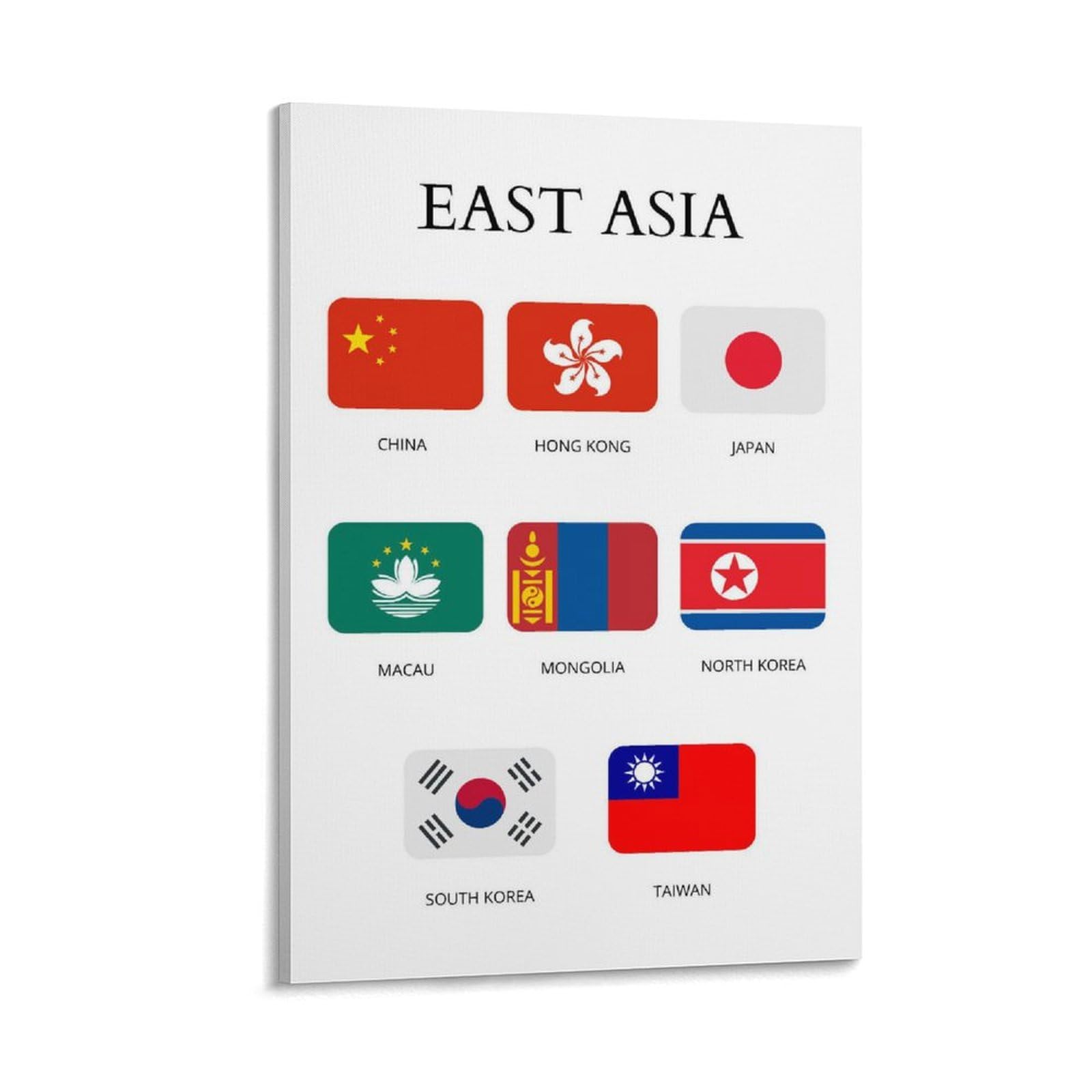 Asian Country Flags With Names