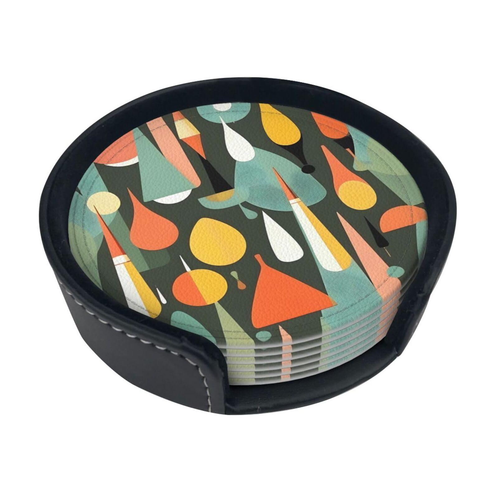 Vintage Mid Century Coasters Retro Colors Mid Century Modern Vintage