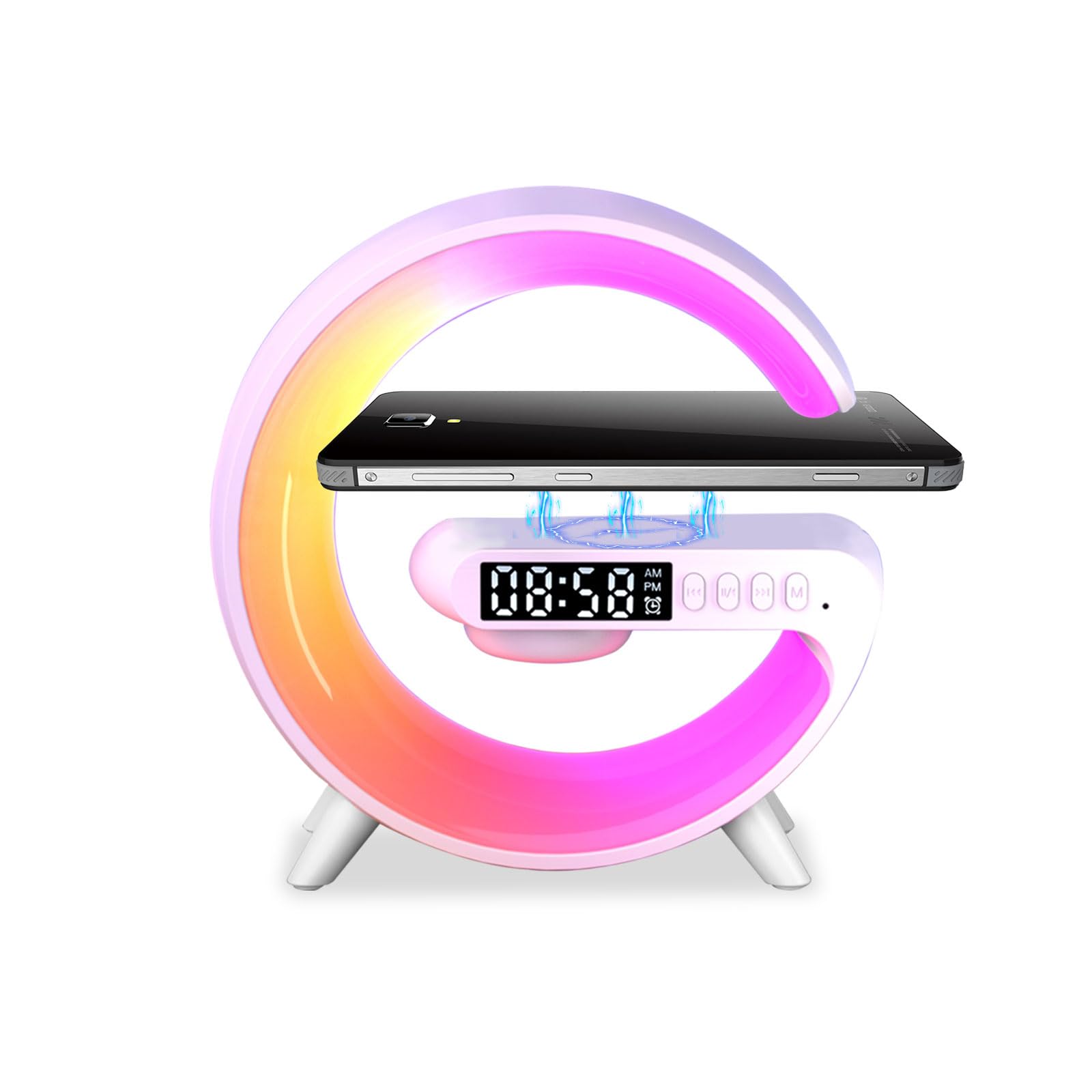 Les-Theresa G Light Wireless Charger Lamp, Wireless Speaker Charger ...