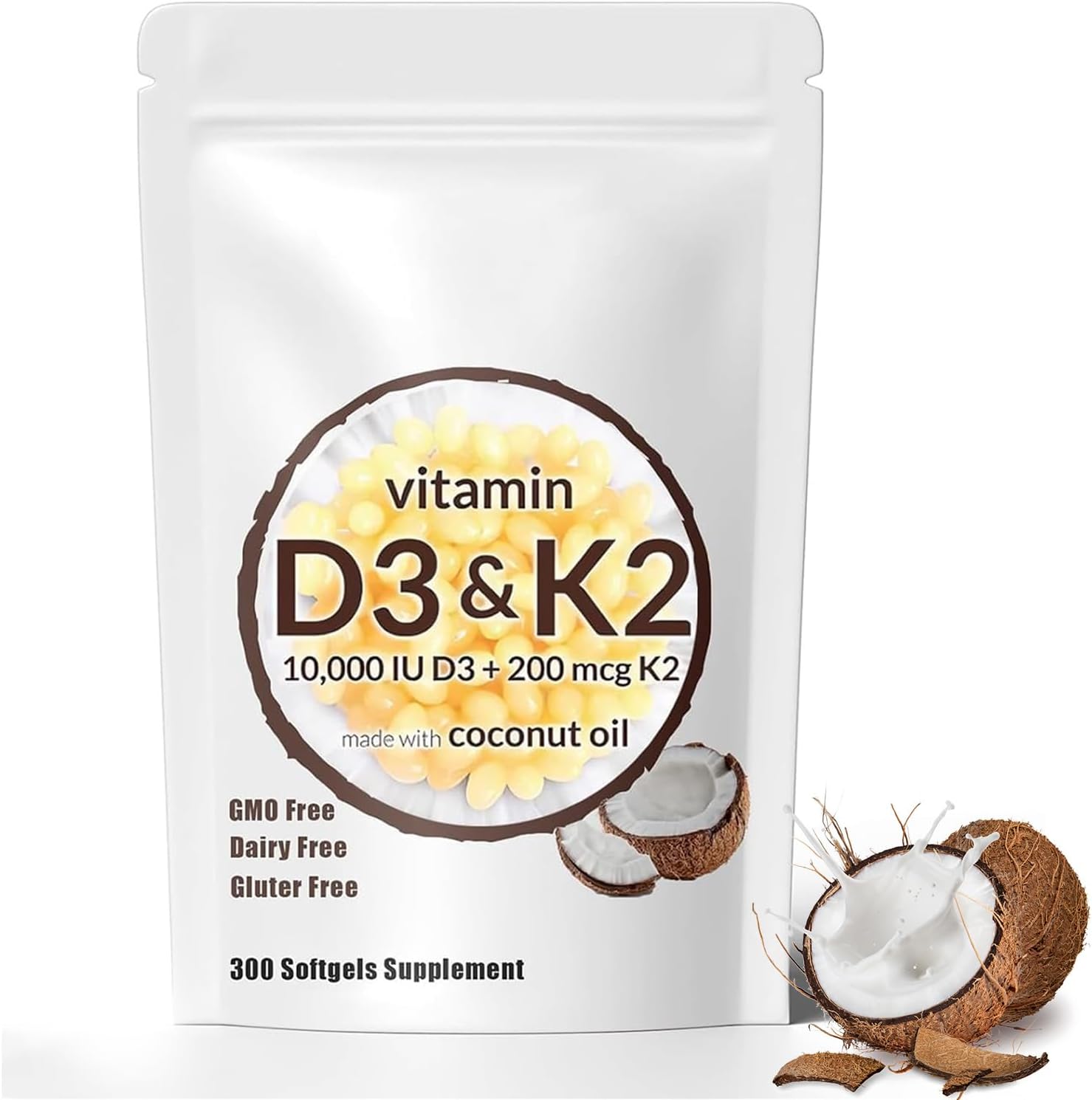 2-in-1 Vitamin D3 K2 Softgel provides 10000 IU of Bahrain | Ubuy