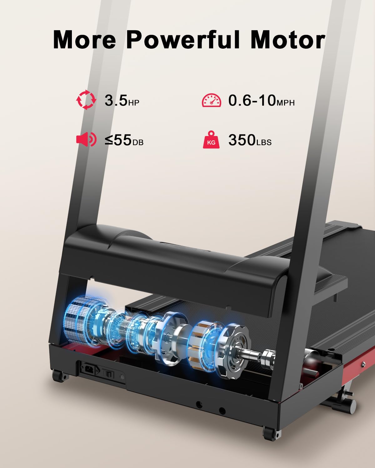 Snapklik.com : Superun Treadmills For Home, 3.5 HP Foldable Treadmill