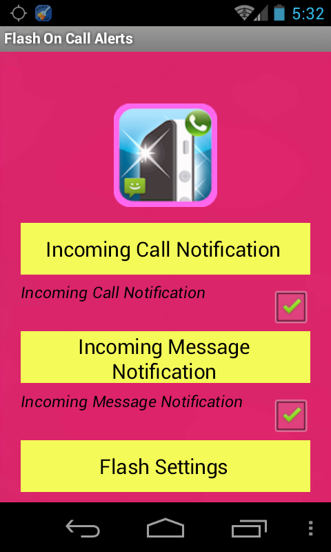 Call Flash Alert - App on Amazon Appstore