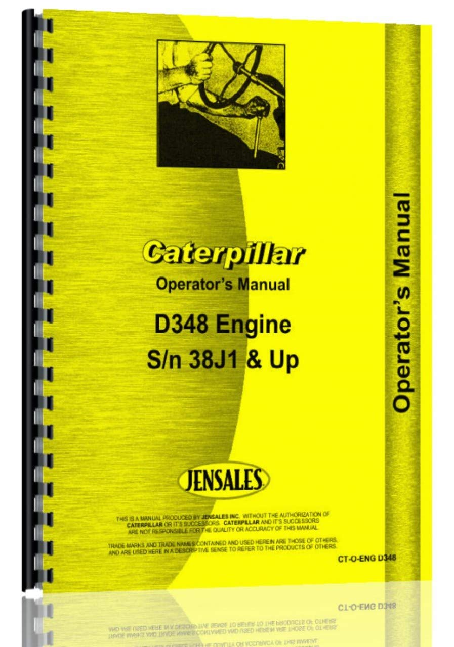 Operators Manual Caterpillar D348 Engine S/N 38J1 +: Amazon.com: Books