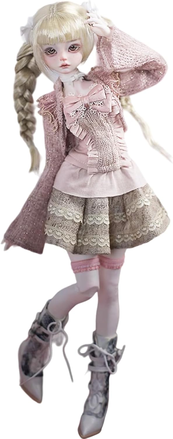 Amazon.com: CALEMBOU BJD Dolls with Clothes, 17.8-inch Kawaii Lolita Series Ball Jointed Doll, 1 ...