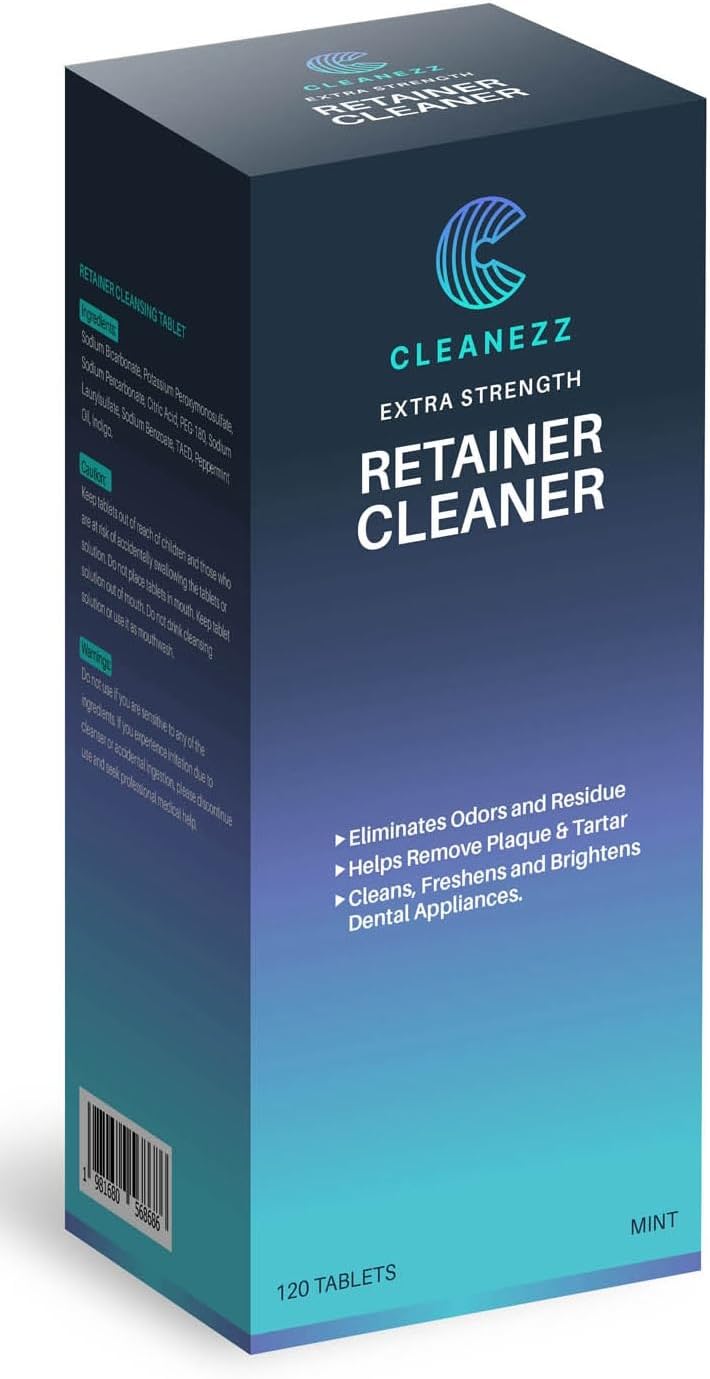 Amazon.com : Cleanezz Cleaner Tablets: for Retainers, Dentures, Bottles ...