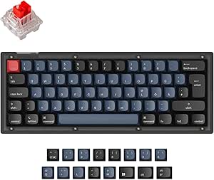 Keychron V4 ANSI 60% Layout 61 Key Frosted Black Full Assembled Hot ...