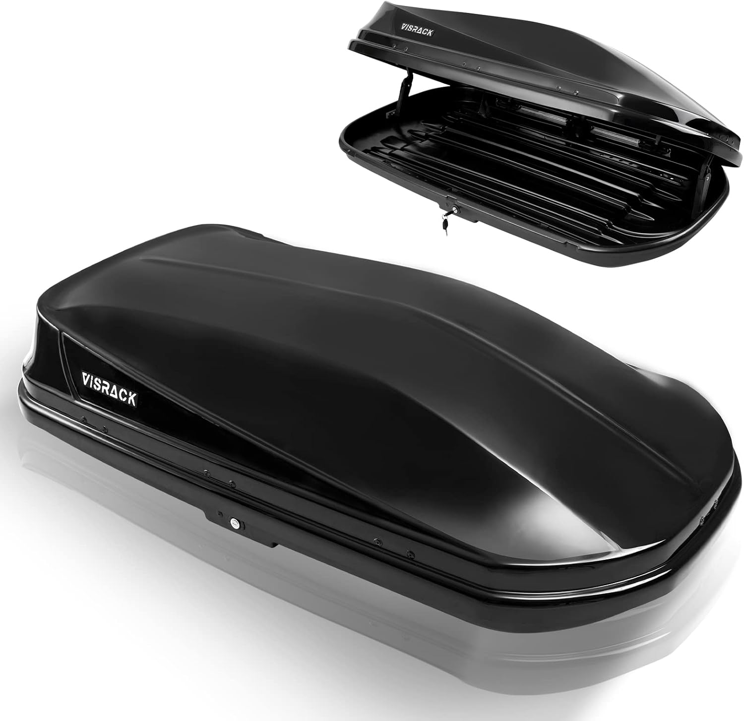 Weather-Resistant Heavy-Duty Rooftop Cargo Box, 130 LBS Capacity, 14 ...