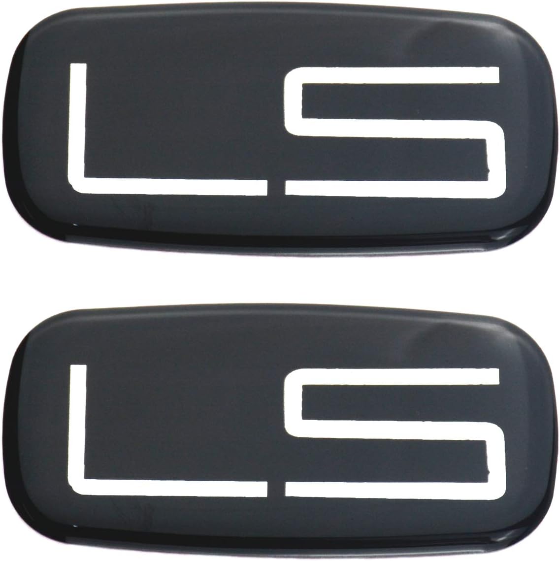 Amazon.com: 2pcs LS Emblems 3D Car Sticker Checkered Cab Replacement ...