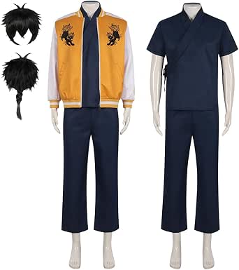 Amazon.com: Soimeakn Mens Wind Breaker Jo Togame Cosplay Costume ...