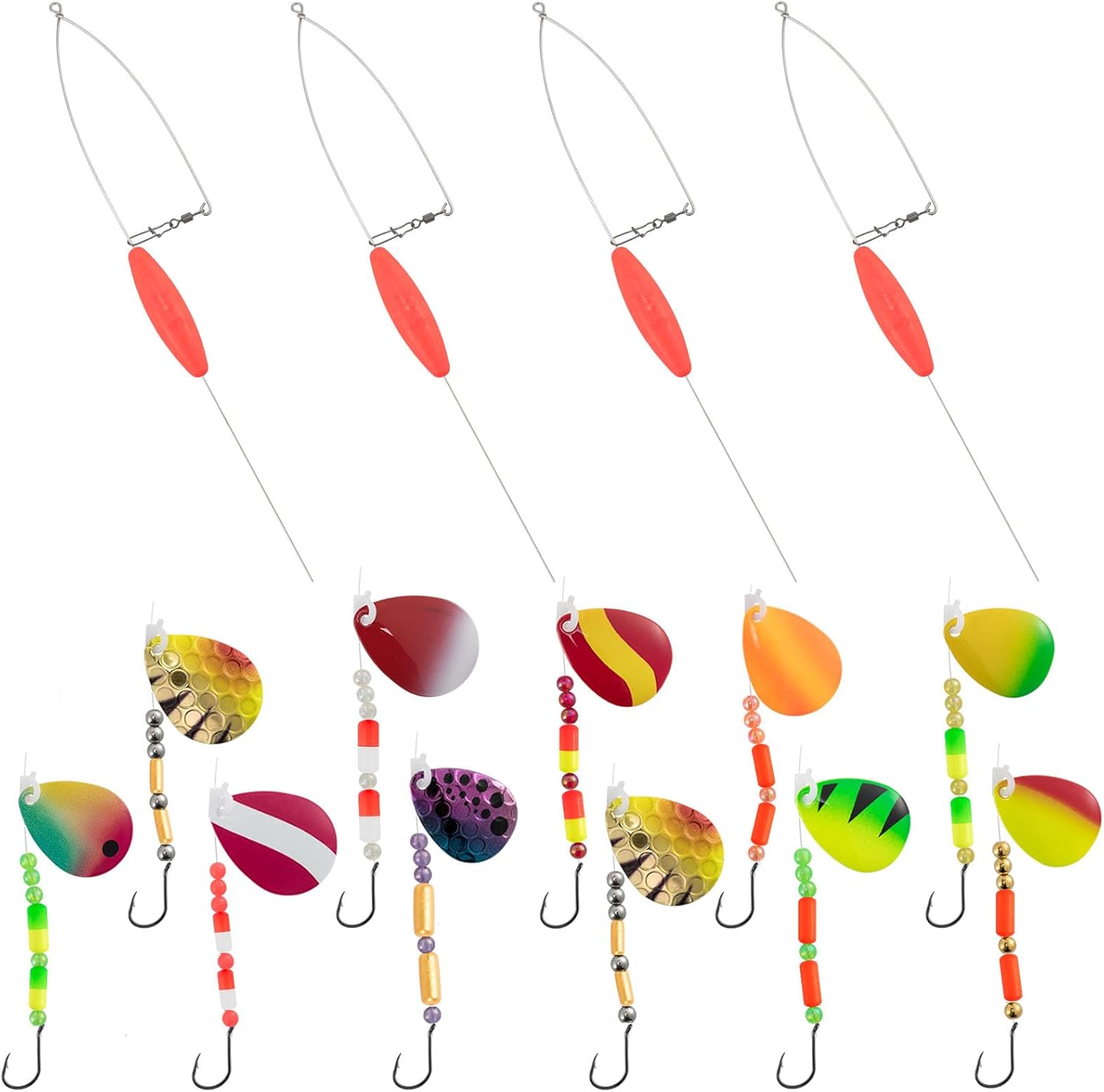 Amazon.com : Dr.Fish 4 Pack Bottom Bouncer for Walleye Rigs 2oz Red ...