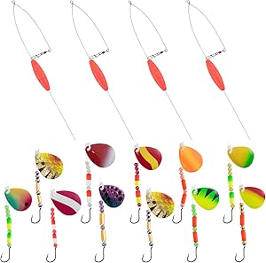 Amazon.com : Dr.Fish 4 Pack Bottom Bouncer for Walleye Rigs 2oz Red ...