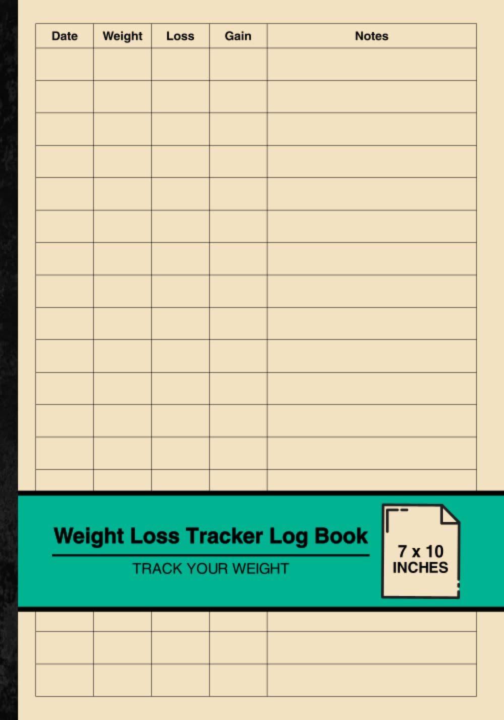 Weight Loss Tracker Log Book: Simple Logbook To Track Your Weight ...