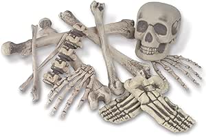 Amazon.com: Skeleton Decoration Bone Décor Beistle 12 Piece Plastic ...