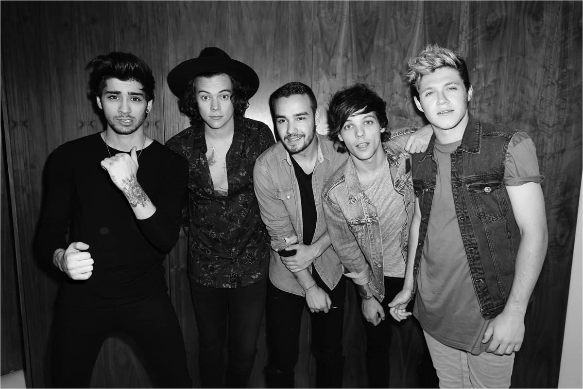 One Direction Poster Black And White
