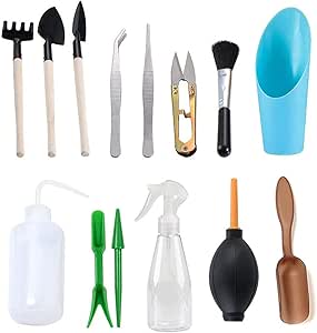 Holzsammlung 14 Pieces Mini Garden Tools, Flower Gardening Kit ...