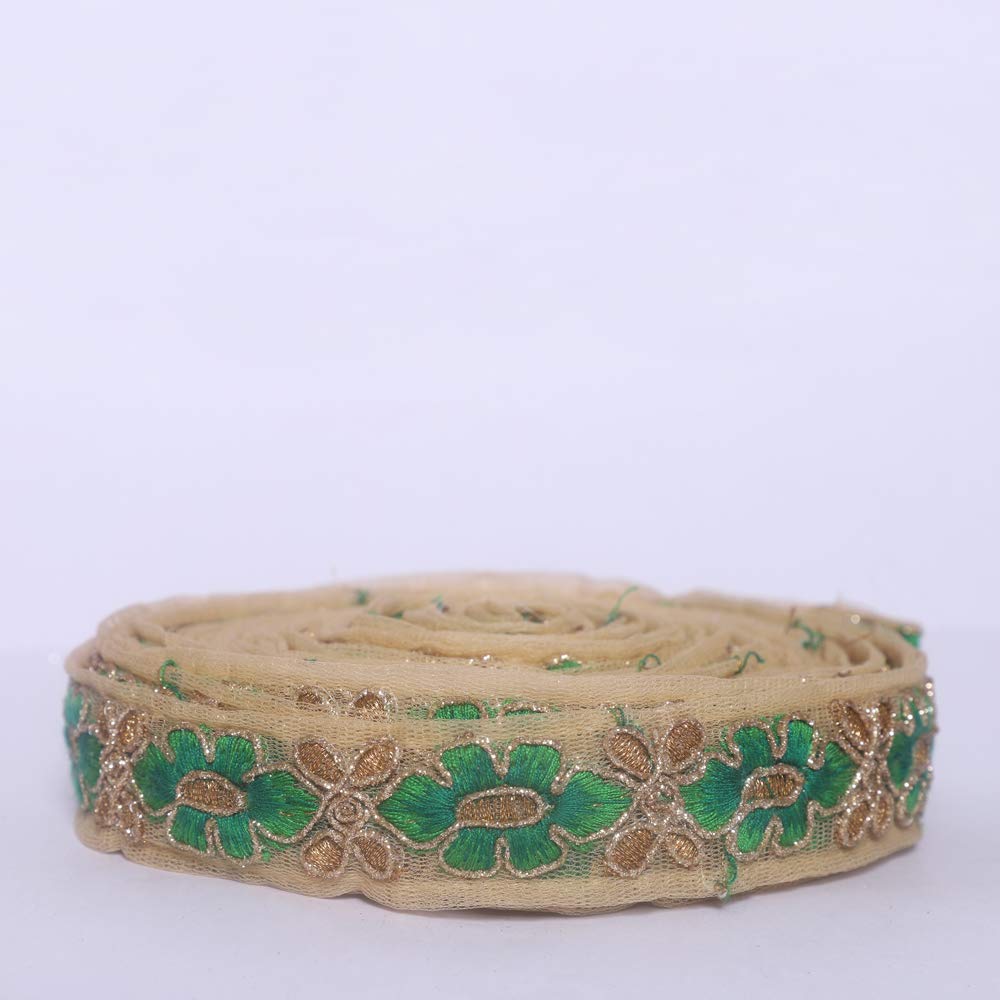 Stylised Florals ZariZardosi Border/Embellish-Border/Embroidery-Border ...