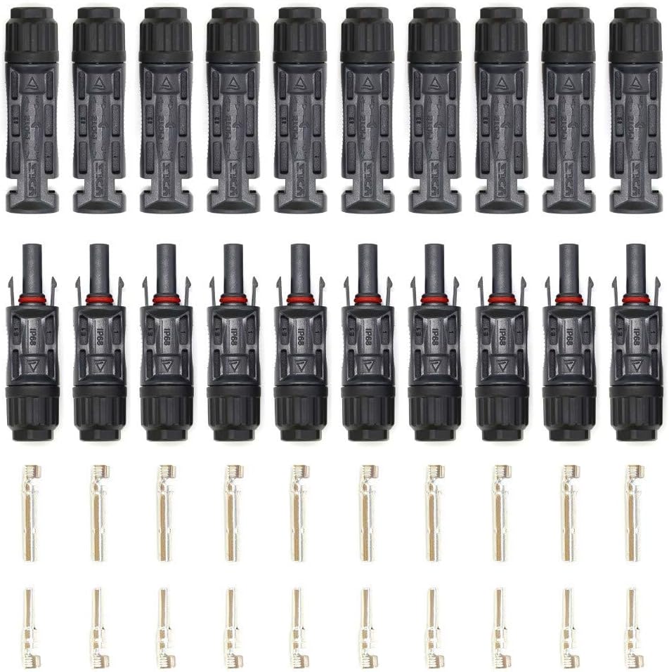 ViLoSa 10 Pairs Solar connectors with 1 Pair Spanners,Connectors Solar ...