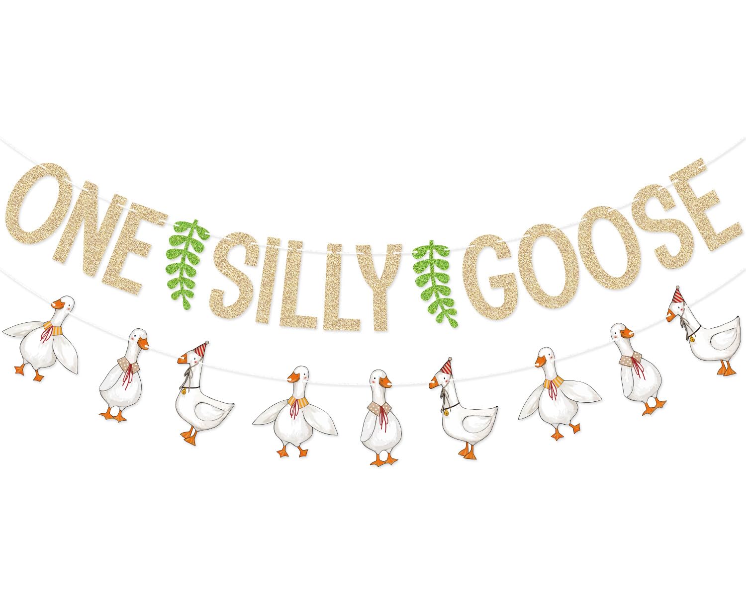 Amazon.com: One Silly Goose Banner Goose Garland for Goose 1st Birthday ...