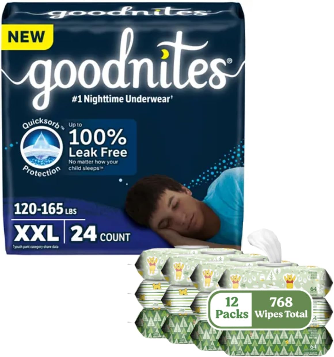 Amazon.com: Bundle of Goodnites Boys' Nighttime Underwear, Size XXL ...