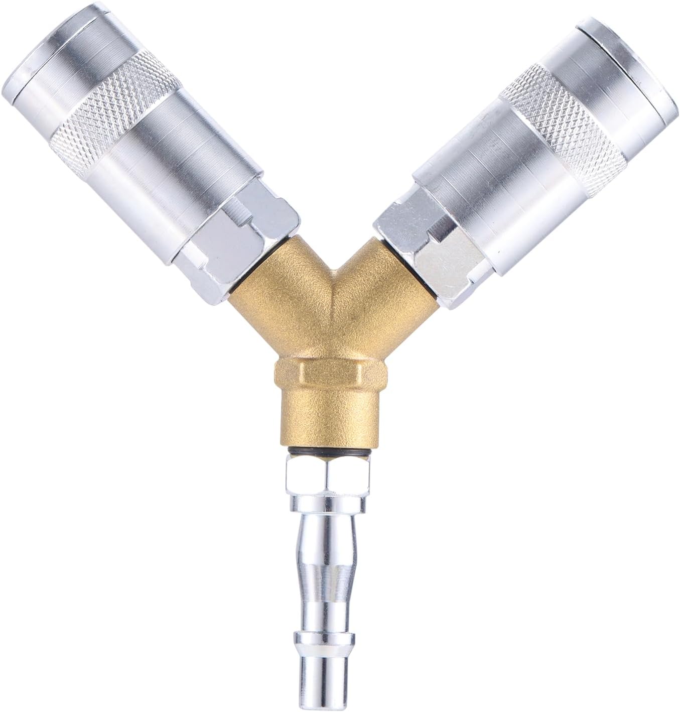 1/4" BSP 3 Way Airline Hose Connectors,Air Compressor Fittings Y ...