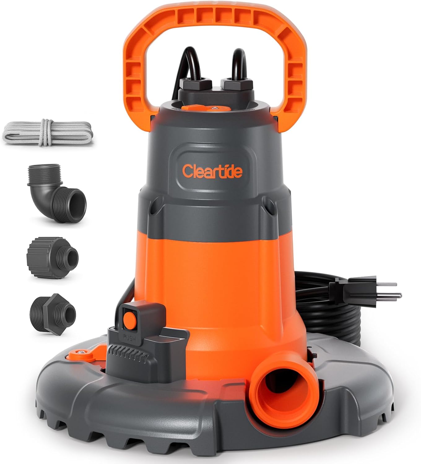 Cleartide 1/4 HP Automatic Pool Cover Pump, Smart Auto/Flexible Manual ...