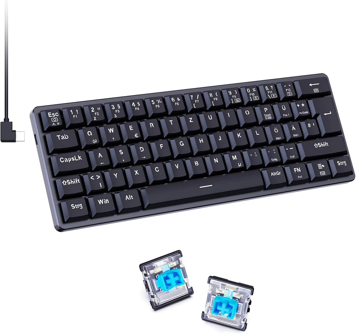 Redragon Gaming Keyboard, 60% Percent Mechanical Keyboard with Low ...