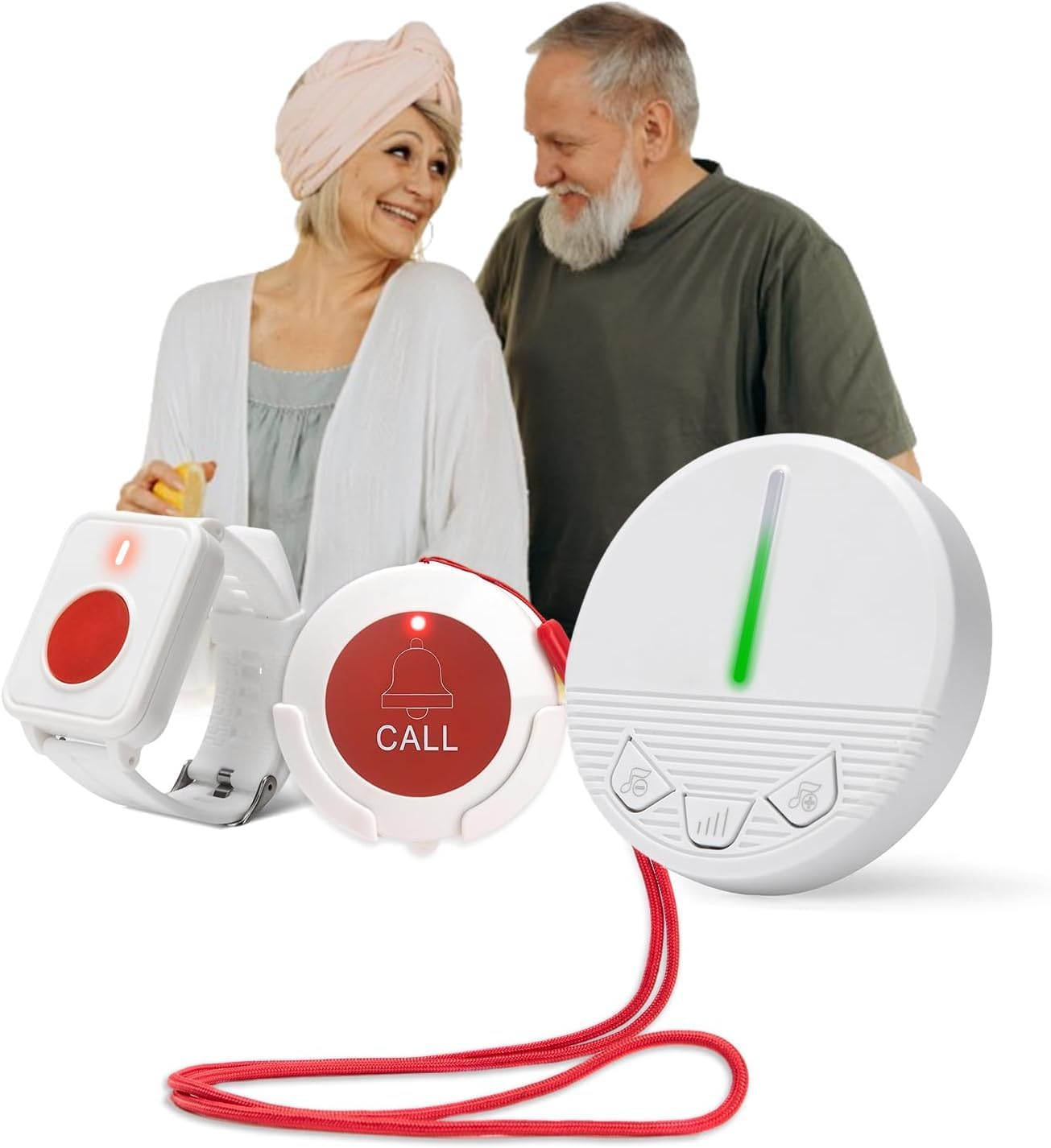 CYSSJF Wireless Bell for elderly at Home Wireless Caregiver Pager ...