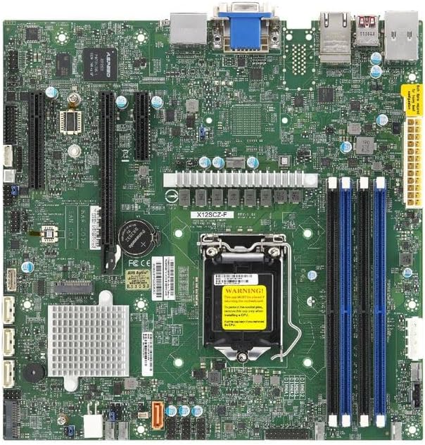 Amazon.com: SUPERMICRO MBD-X12SCZ-QF-B Micro-ATX Server Motherboard LGA ...