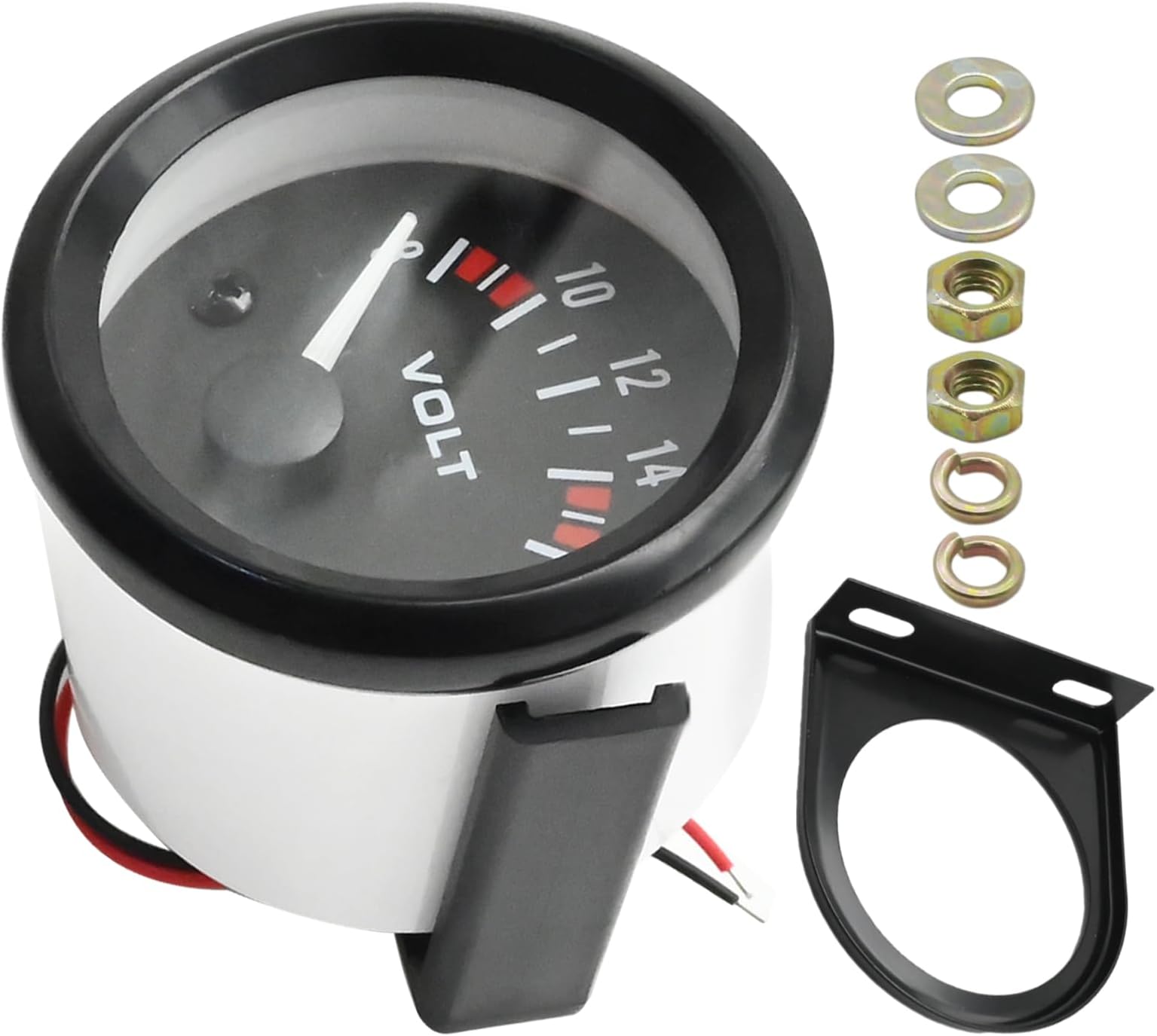 DUZFOREI 52mm / 2 Inch Voltmeter, 12V Universal Car Voltmeter Ammete ...