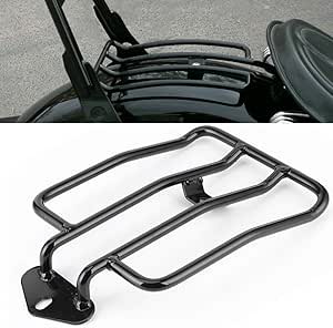 XTevu Motorcycle Rear Luggage Rack - Single Seat Luggage Shelf ...
