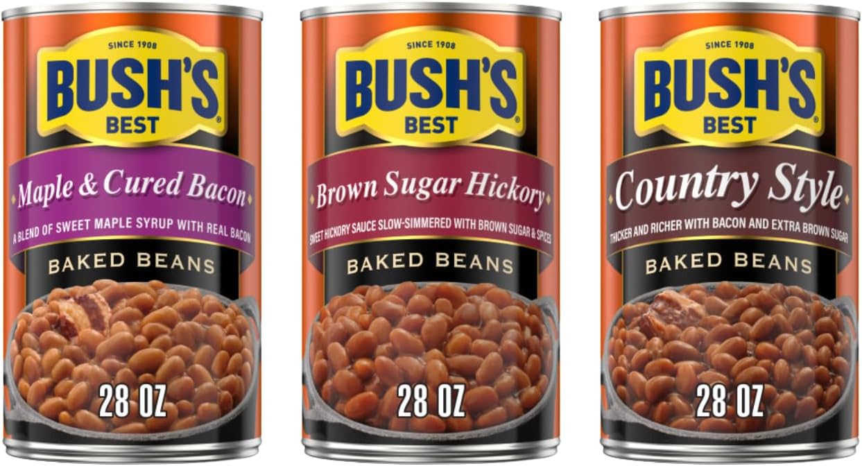 Amazon.com : Bush's Best Baked Beans, Sweet Country Maple, 1 Maple ...