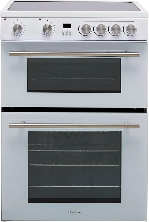 Hisense HDE3211BWUK 60cm Electric Cooker with Ceramic Hob-White A Rated ...