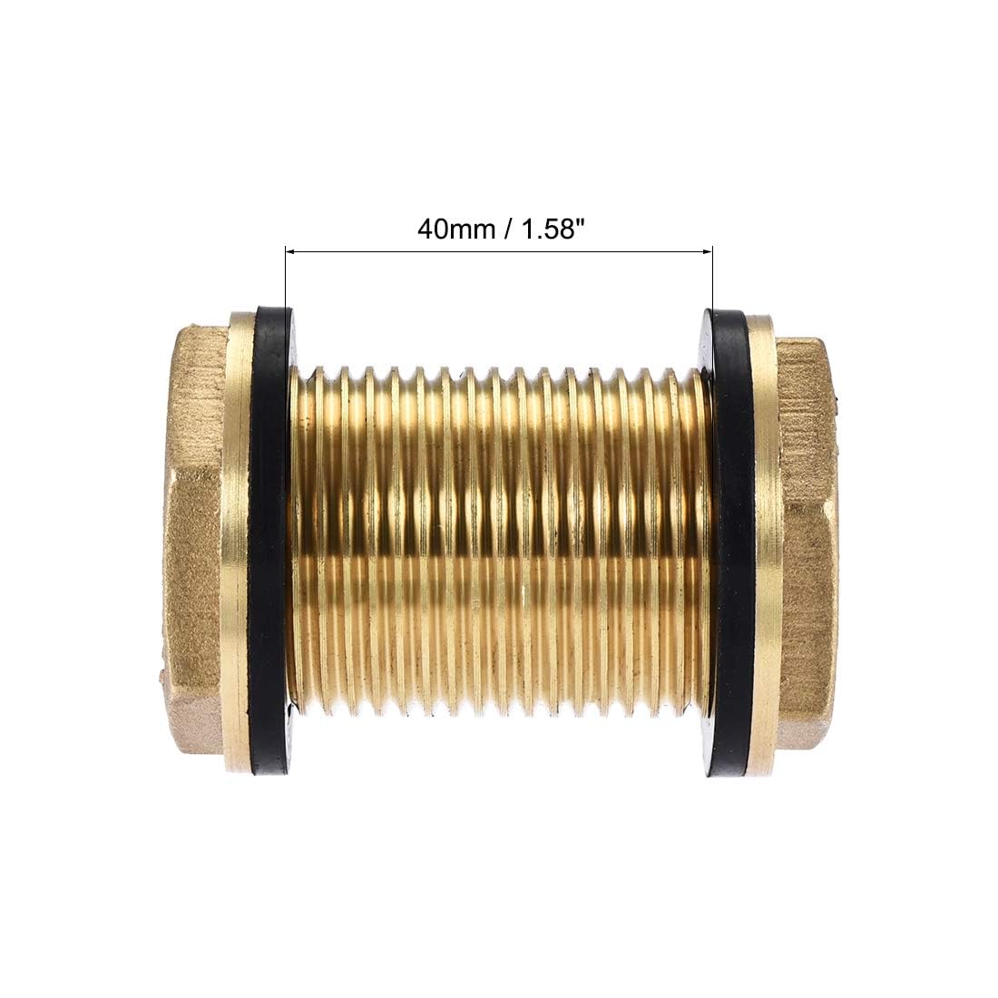 MACHSWON Bulkhead Fitting, G1 Male, Tube Adaptor Connector Hose Fitting ...