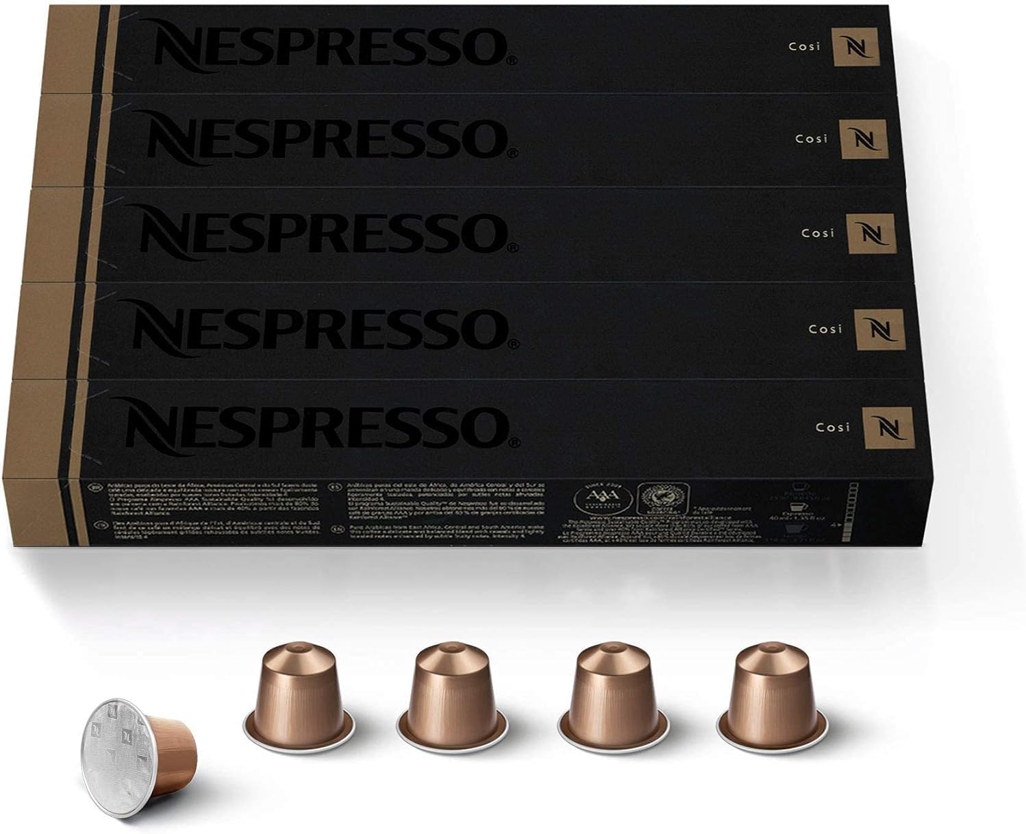Nespresso Capsules OriginalLine, Cosi, Mild Roast Espresso Coffee, 50 ...