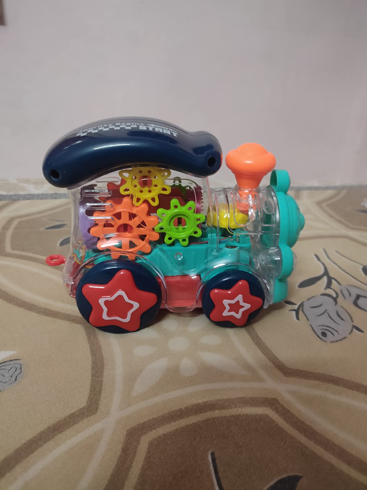 FAMOUS QUALITY® Musical Sound & 360 Degree Rotation,Transparent ...