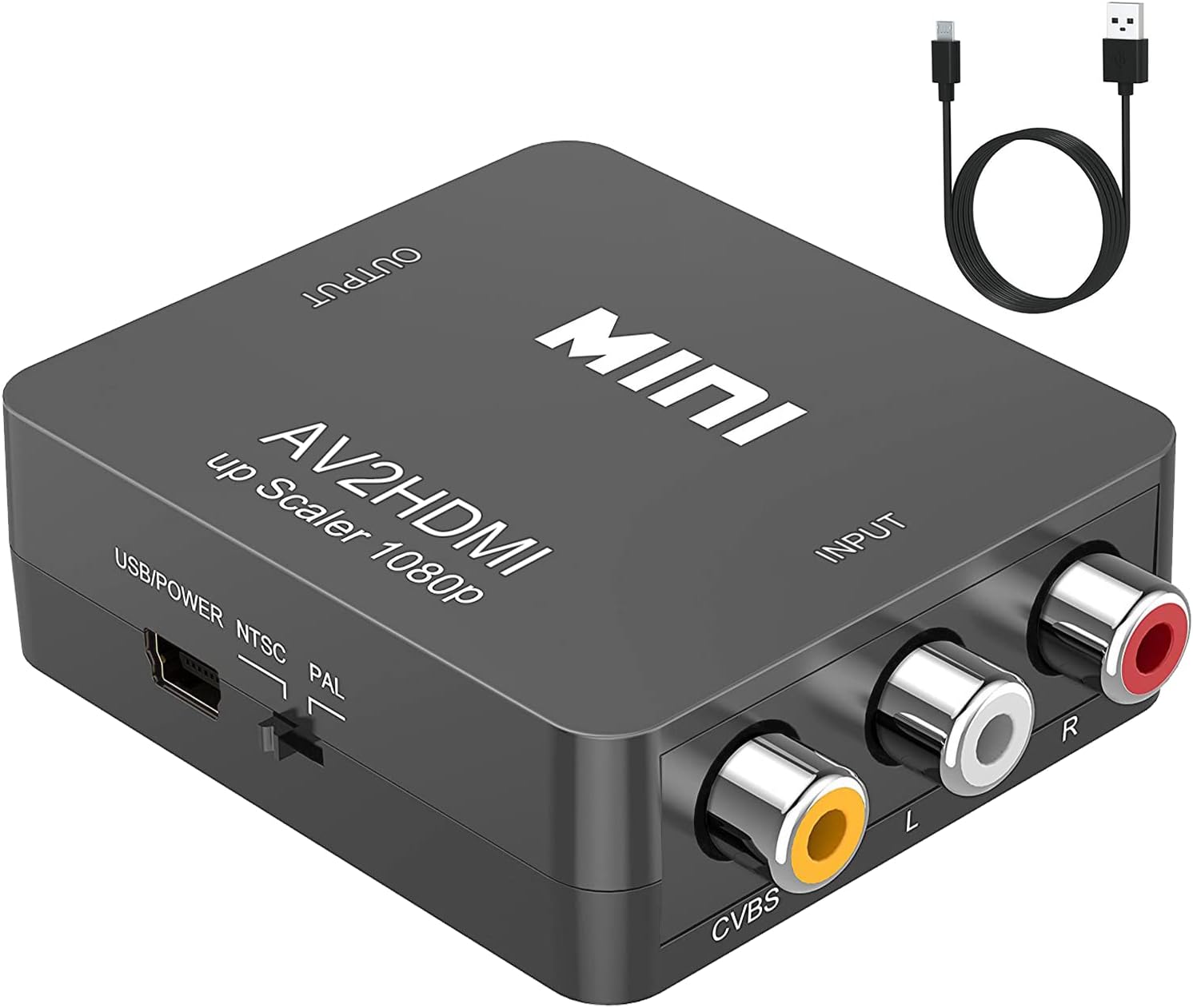 Amazon.com: ABLEWE RCA to HDMI,AV to HDMI Converter, 1080P Mini RCA ...