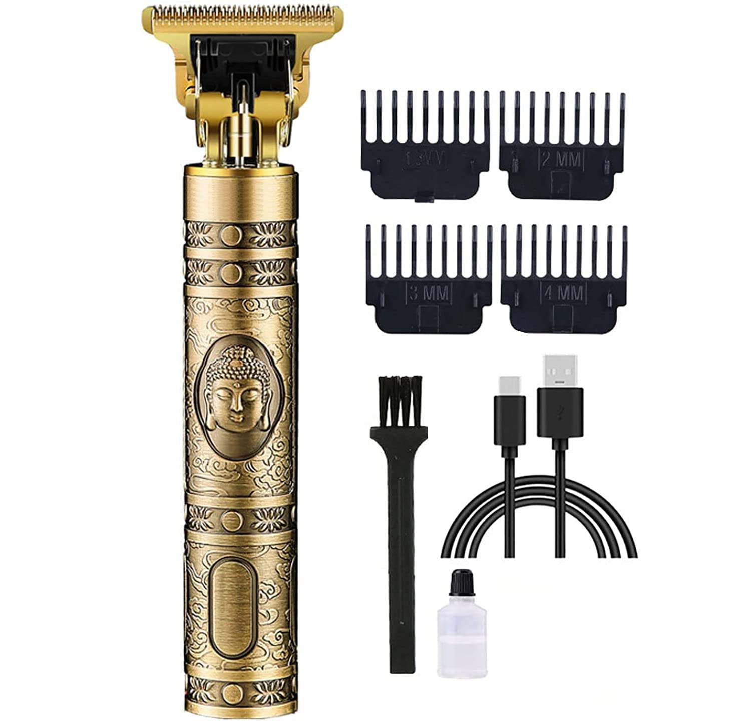 VEHTRI Hair Trimmer for Men, Buddha Style Adjustable Blade Hair Clipper ...