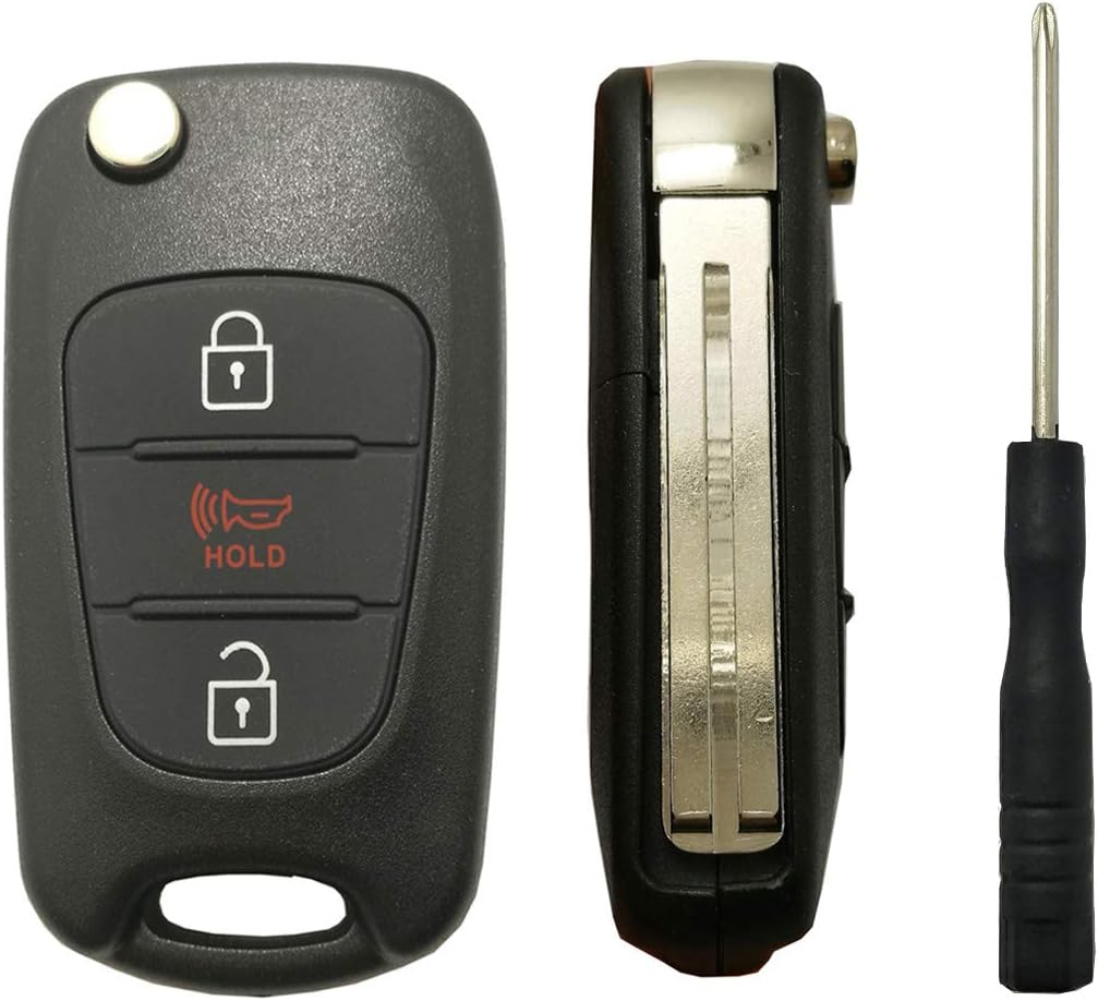 Amazon.com: fits 2012-2014 Kia Rio / 2010-2013 Kia Soul Flip Key Fob ...