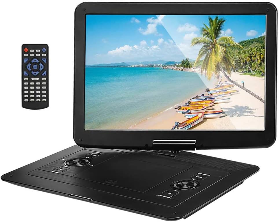 Reproductor de DVD portátil de 22'' con Pantalla giratoria Grande HD de ...