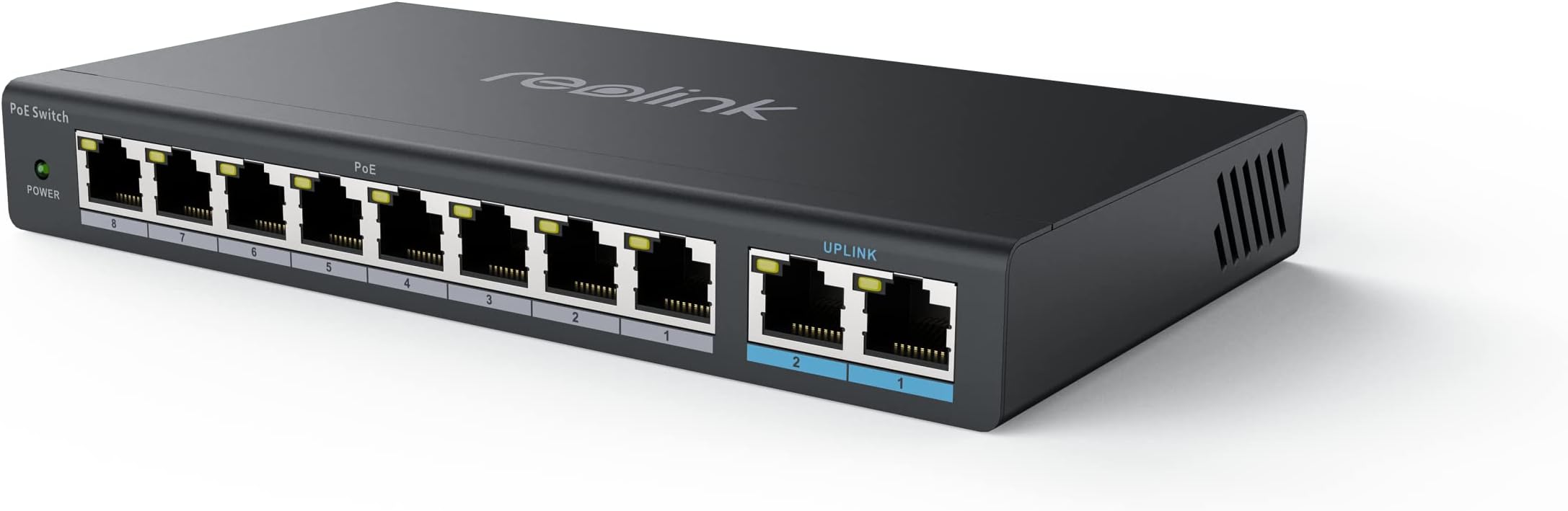 Amazon.com: NETGEAR 8-Port Gigabit Ethernet PoE Network Switch, Hub ...