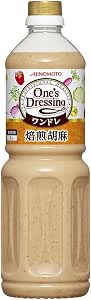 Amazon.co.jp: One's Dressing Roasted Sesame Sesame 1L Bottle x 6 : Food ...