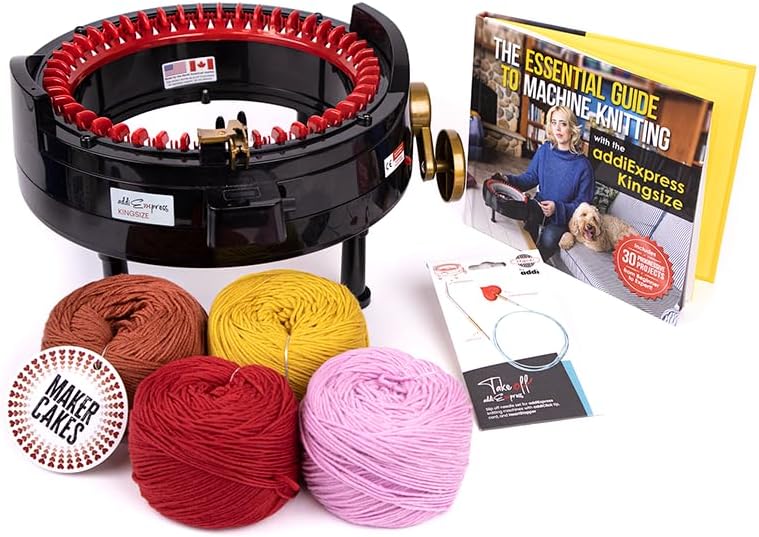 Amazon.com: Addi Express Knitting Machine Set, Includes King Size Knit ...
