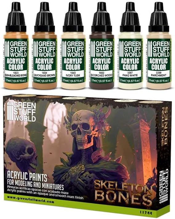 Amazon.com: Green Stuff World for Models and Miniatures Paint Set ...
