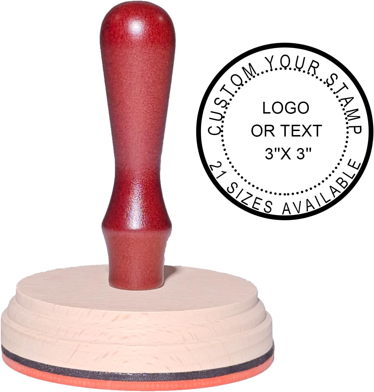 Amazon.com: PuLongKer Custom Logo Stamp – Business Stamp with Your ...
