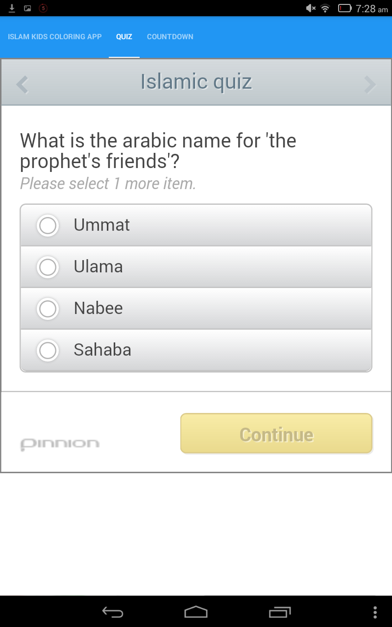 Islamic Kids Coloring App & Quiz - App on Amazon Appstore